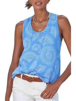 LASCANA LASCANA Printed Twist Back Tank Top