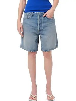 AGOLDE Indra Long Denim Shorts - Reset
