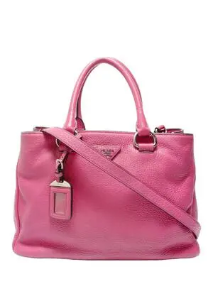 Prada Triangle Logo Shoulder Bag - Pink