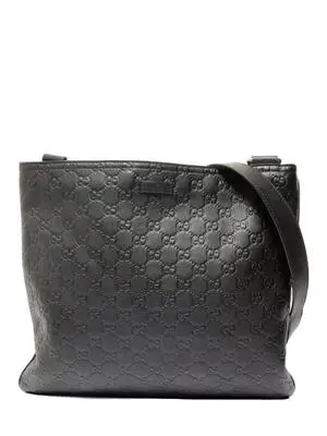 Gucci Guccissima Shoulder Bag - Black