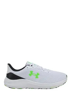 Under Armour Charged Pursuit 4 Athletic Sneakers - White/black/hyper Green
