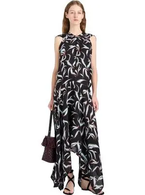 Proenza Schouler Sybella Midi Dress - Black Multi