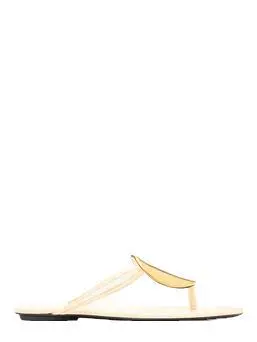 Proenza Schouler Uma Hardware Flat Sandals - Marzipan