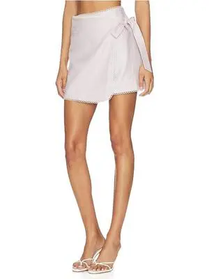 HEVRON Ellie Mini Skirt - Thistle