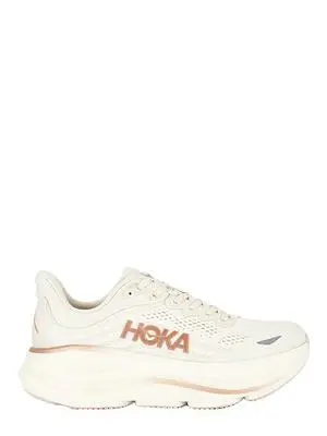 HOKA® Bondi Sneaker - Oat Milk & Rose Gold