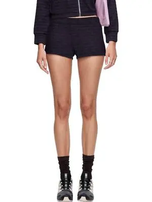Lioness Bloom Stripe Knit Shorts - Forest Stripe