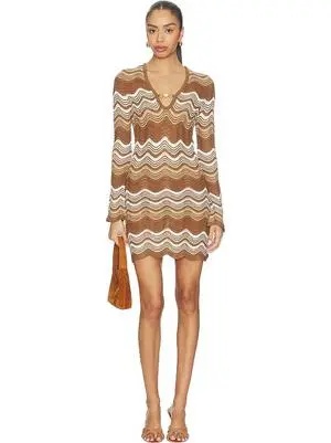 CAPITTANA Sandra Mini Dress - Brown