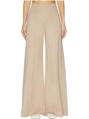 RIPLEY RADER Ponte Knit Wide Leg Pant - Tan