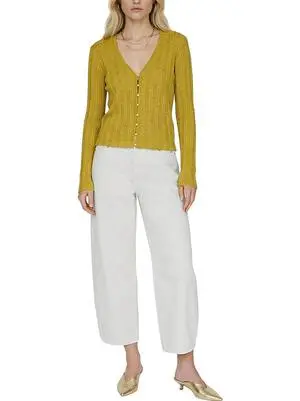 Vero Moda Ribbed V-neck Cardigan - Willow
