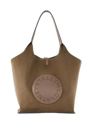 Stella McCartney Stella McCartney Logo Reversible Tote Bag Moss
