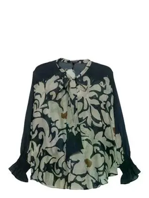 LUISA CERANO Luisa Cerano Floral Print Pussy-Bow Blouse