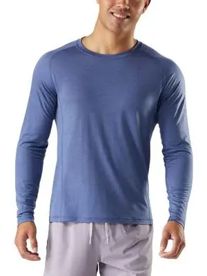 Smartwool Active Ultralight Long Sleeve Performance T-shirt - Nightfall Blue