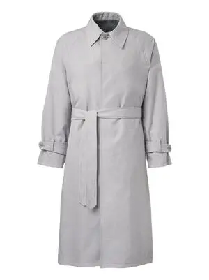 STOFFA Belted Wool Coat - Grey
