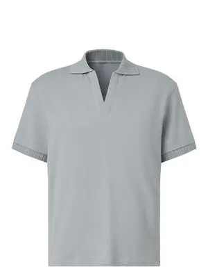 STOFFA Stòffa Cotton Polo Shirt Blue