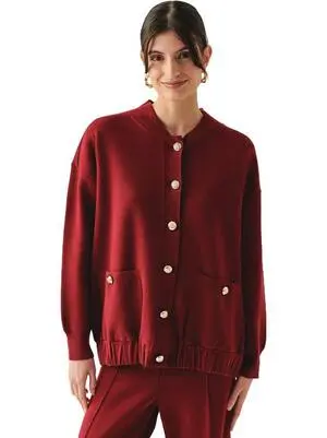 EXQUISE Exquise Barbara Knit Cardigan Red