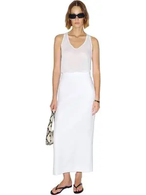 REFORMATION Reformation Petites Lydia Linen Skirt Ivory