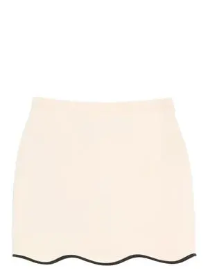 Valentino Garavani Crepe Couture Mini Skirt - Neutrals