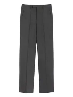 Valentino Garavani Wool Pressed Crease Trousers - Grey