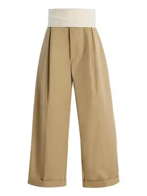 DARKPARK DARKPARK Wendy Wide-Leg Cotton Trousers Brown