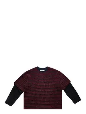 SONG FOR THE MUTE Song For The Mute Double Layered Sleeves Pullover