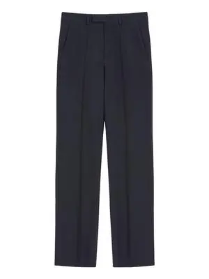 Valentino Garavani Virgin Wool Pleated Trousers - Blue
