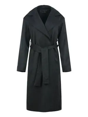 CONQUISTA Wool-blend Trench Coat - Grey