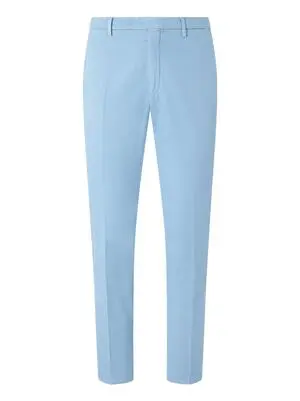 Boglioli Straight-leg Cotton-blend Suit Trousers - Blue