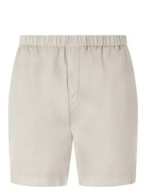 Boglioli Straight-leg Cotton-blend Twill Shorts - Neutrals
