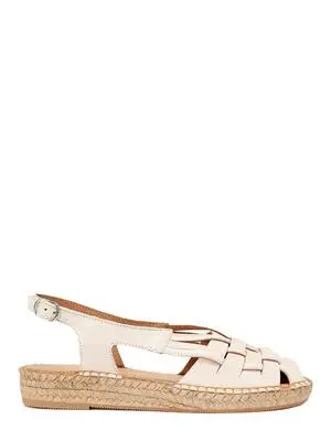 NAGUISA Naguisa Etel Ecru Espadrille Sandals