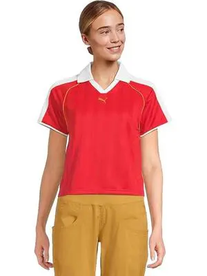 PUMA T7 Relaxed Soccer Jersey T-shirt - Red