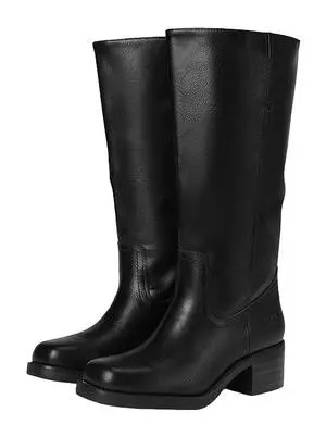 FRYE AND CO. Miranda Pull-on Boots With Block Heel - Black