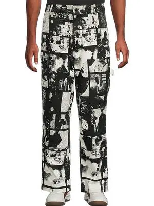 PUMA Hoops X E. T. Twill Pants Clothing Black/aop - Multi