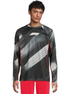 PUMA Formula 1 Long Sleeve Racing Jersey - Black