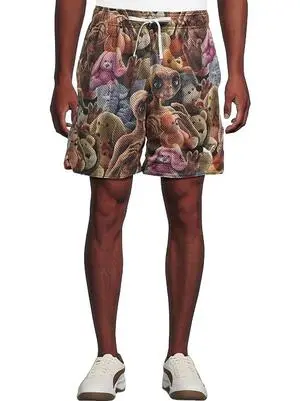 PUMA Hoops X E.t. All Over Print Shorts - Black