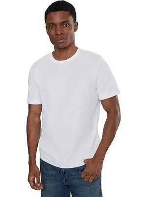 Vince Short Sleeve Tee T Shirt Optic - White