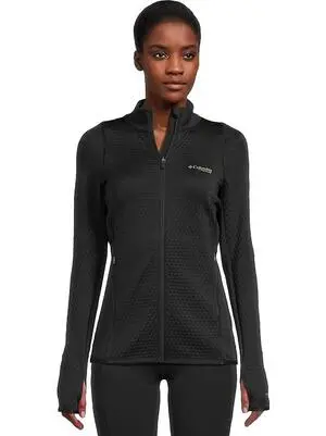 Columbia Crystal Leaf Omni-heat Helix Full Zip Jacket - Black