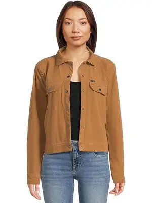 Columbia Blue Point Creek Corduroy Shirt Jacket - Brown
