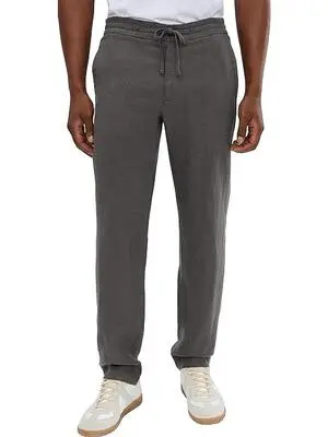 Vince Drawstring Linen Pants - Gray