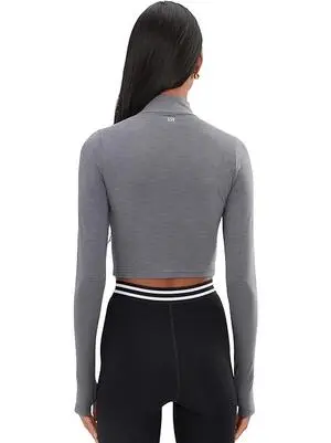 Splits59 Stevie Active Rib 1/2 Zip Top - Gray