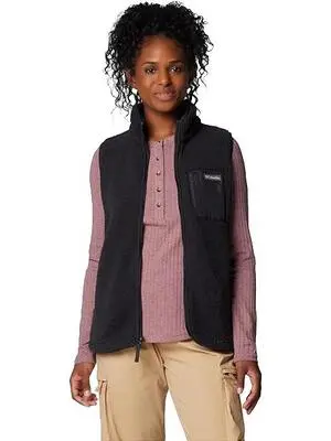 Columbia West Bend Vest Ii Zip-up Fleece Vest With Stand Collar - Black