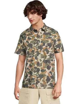Columbia Wild Cast Camp Shirt Men's Clothing Nocturnal Guadalupe Convo Brown