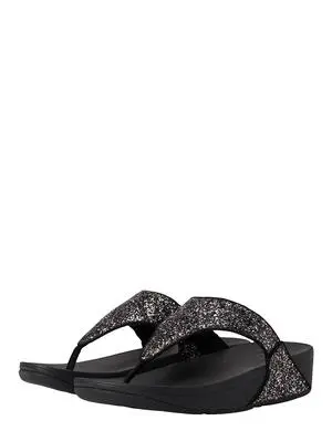 Fitflop FitFlop Multi-Tonal Glitter Toe Post Sandals Black