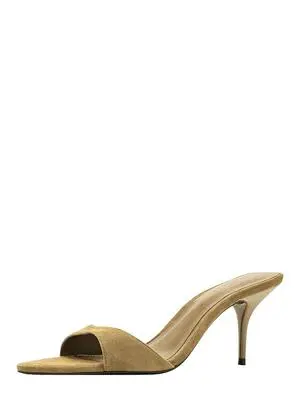 Schutz Elodie Stiletto Sandals - Olive