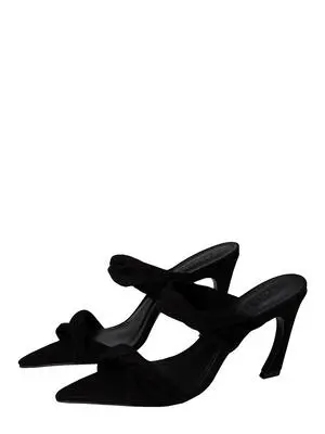 Schutz Meline Mule Stiletto Sandals - Black