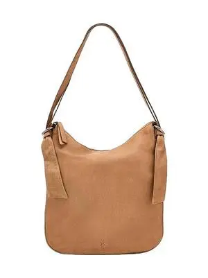 THE FRYE COMPANY Nora Leather Backpack Hobo Shoulder Bag - Beige