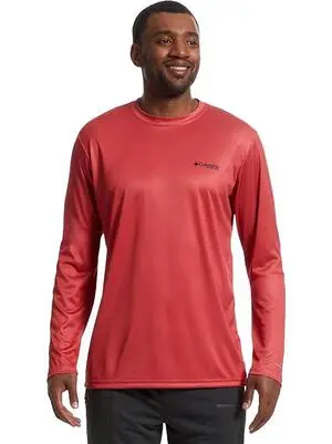 Columbia Columbia Terminal Tackle Long Sleeve Performance Shirt Red