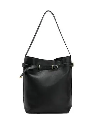 Madewell Madewell Belted Essentials Bucket Tote Black
