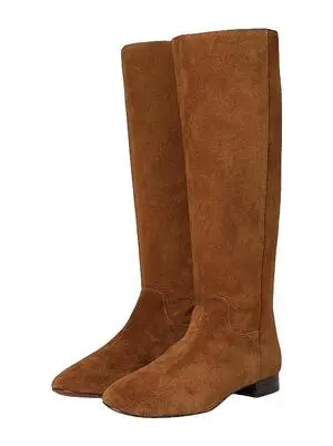 Madewell The Dari Tall Suede Boot - Brown