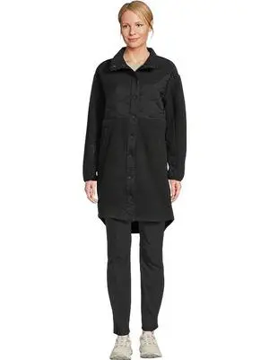 Columbia Cloud Point Long Fleece Coat - Black