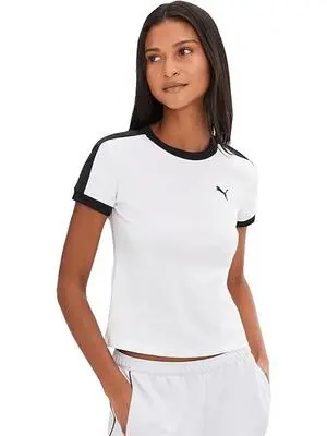PUMA T7 Slim Fit Tee - White
